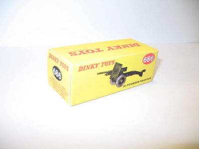 N48, Canon Box 25 Pounder UK, Bt Repro Dinky Toys Ref 686 Militaire | eBay