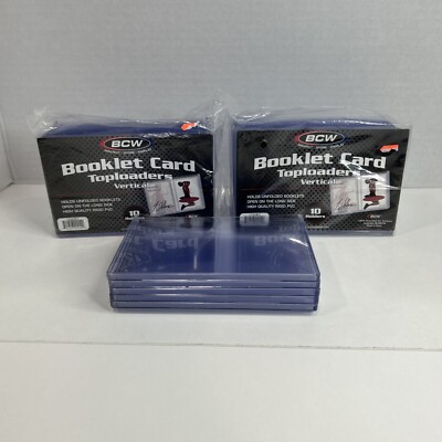 26 Toploaders BCW Booklet Card Toploaders Vertical Book Card Topload ...