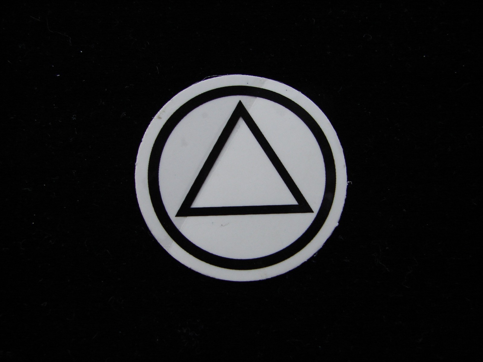Alcoholics Anonymous AA Symbol Decal 1-1/2"" Round Window or Bumper ...
