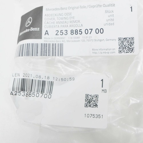 NEW MERCEDES-BENZ GLC X253 REAR BUMPER TOW EYE COVER A2538850700 2018 ...