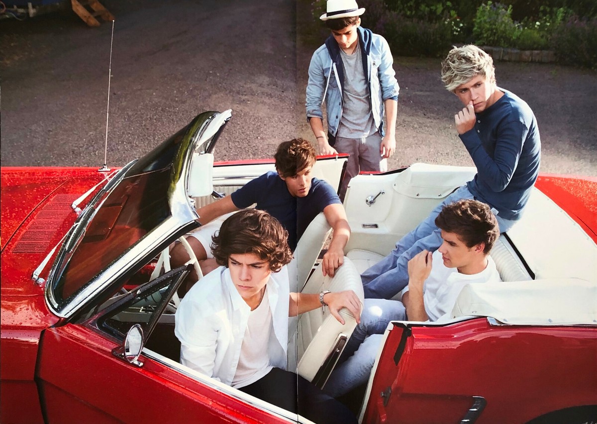 One Direction Car Photoshoot 456 Cars Direction One Stock Photos
