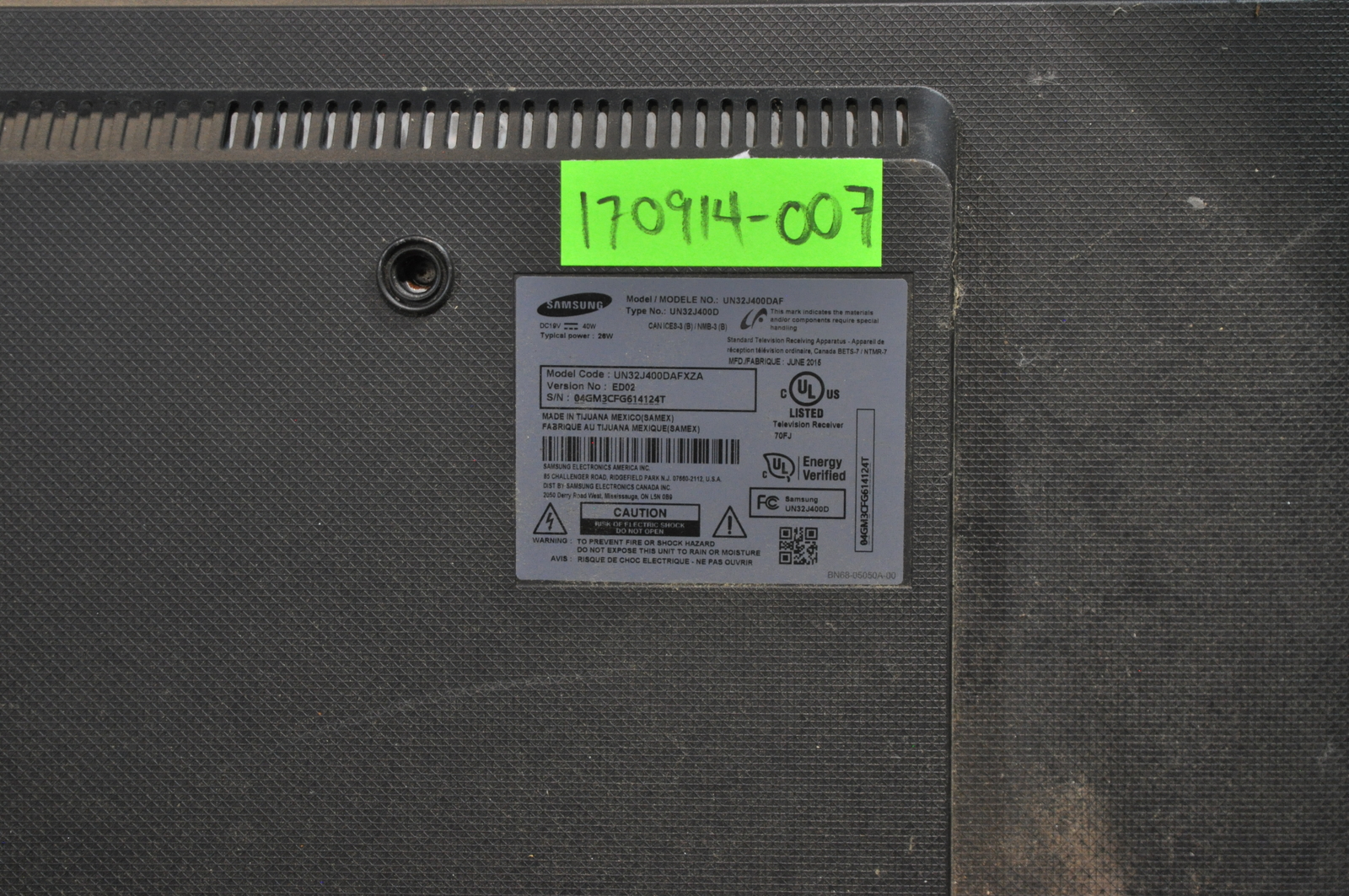 SAMSUNG UN32J400DAF LED BACKLIGHTS TESTED WORKING 150206_LM41-00133A(2 ...
