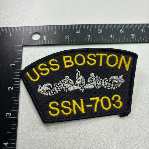 U.S. Navy USS BOSTON SSN-703 LOS ANGELES CLASS SUBMARINE Hat Patch ...