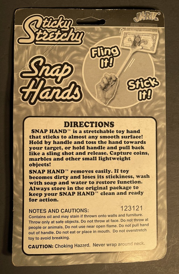 JA-RU Sticky Hands Stretchy Snap Hand Toys - New! | eBay