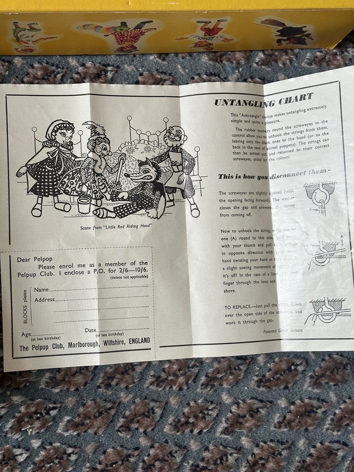 Vintage Pelham Puppets Gretel String Puppet Wooden Marionette ...