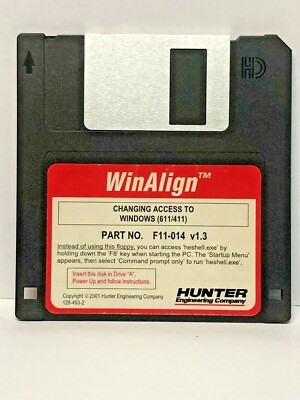 Hunter F11-014 WinAlign Alignment Floppy Disk Software P-75 | eBay