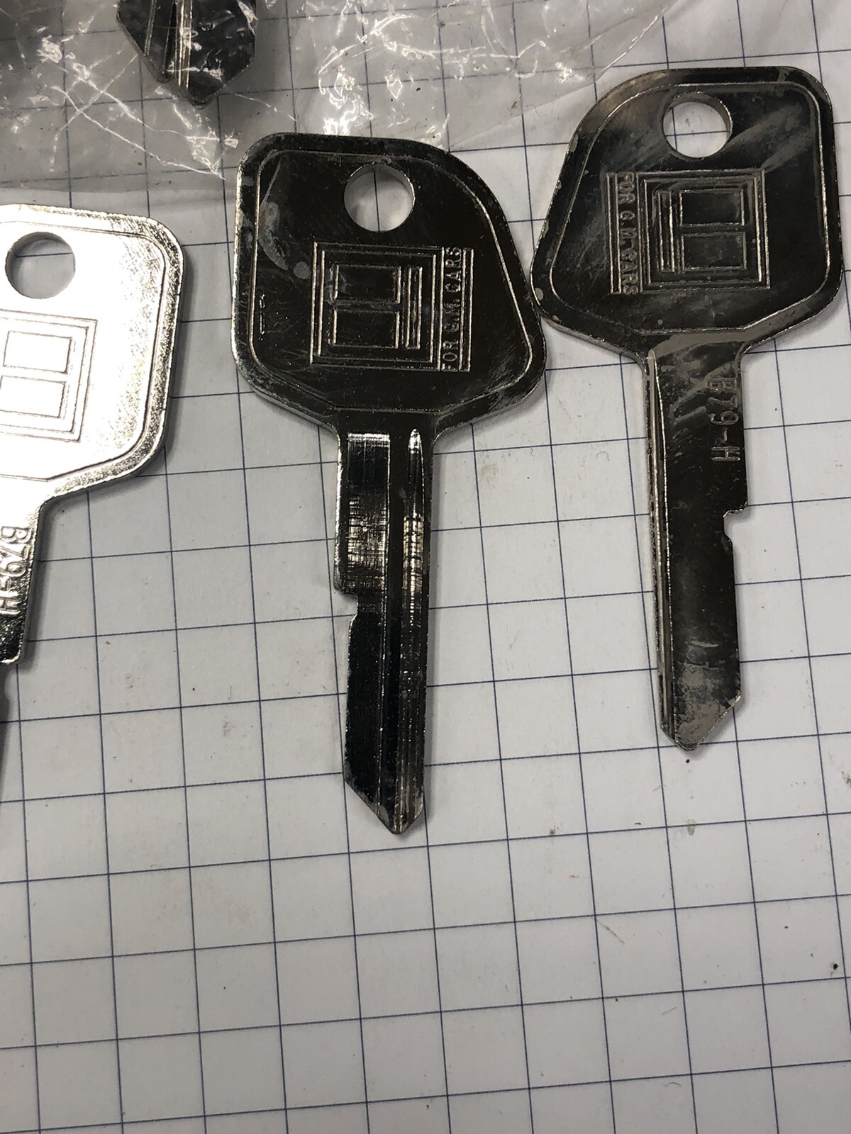 10 Gm B79 H Key Blanks Works For Gm Vintage Uncut Brass Keys | eBay