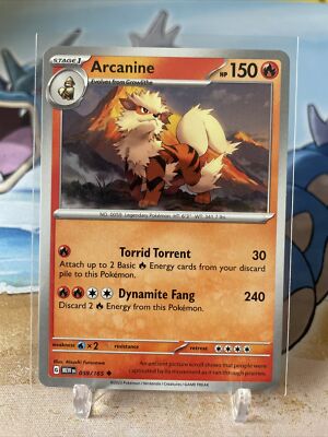 Pokémon TCG Arcanine Scarlet & Violet-151 059/165 Regular Uncommon | eBay
