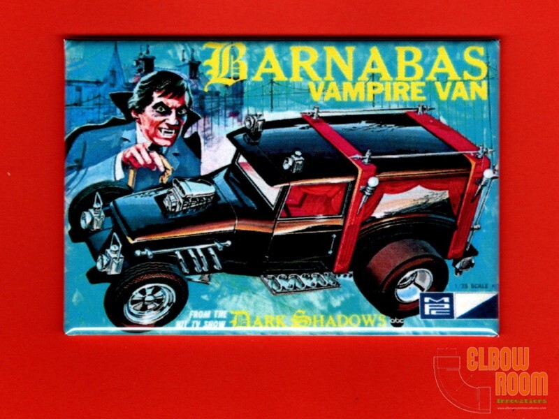 MPC Barnabas Vampire Van vintage box art 2x3" fridge magnet Dark ...
