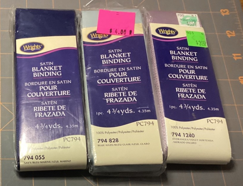 Wrights Blanket Binding Satin Lot Of 12 New Old Stock Unopened Packs Quilt | eBay
