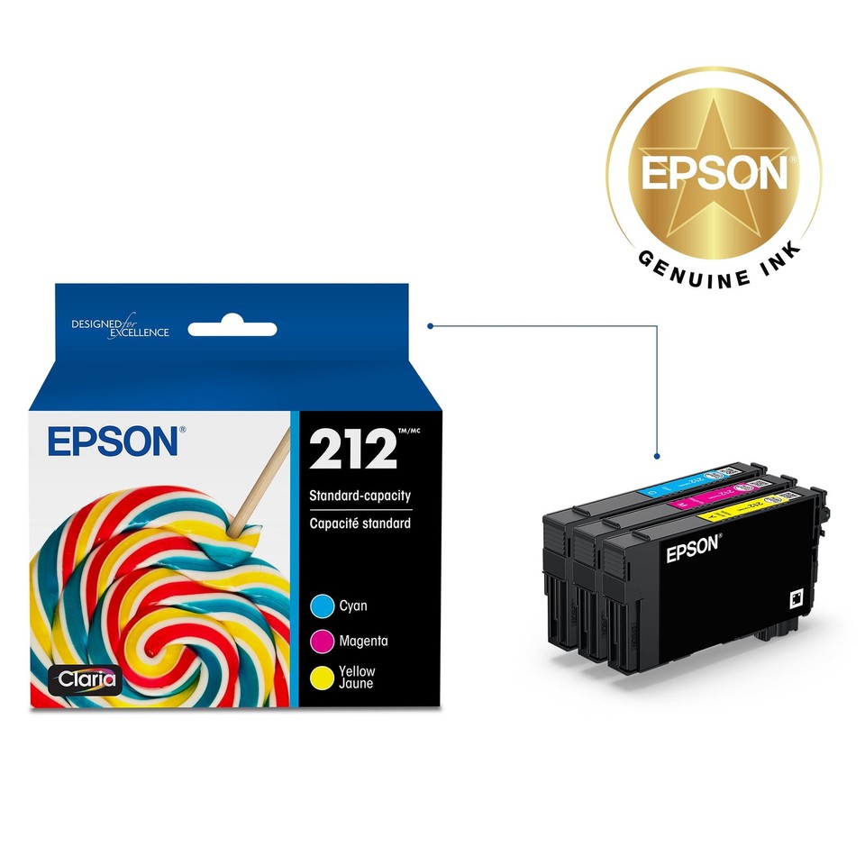 EPSON 212 Claria Ink Standard Capacity Color Combo Pack | eBay