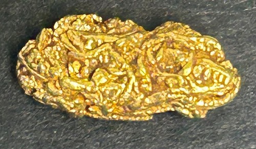 Gold Nugget Natural Crystalline .701 GRAMS High Purity Specimen Faith ...