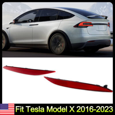For 2016-23 Tesla Model X Rear Bumper Reflector Light 1034342-00-C ...
