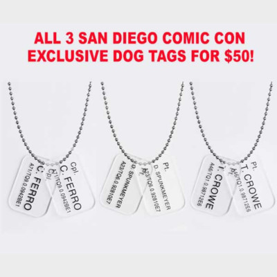 HCG Aliens SHCG Aliens: Colonial Marines 3 Dog Tag Set SDCC Exclusive ...