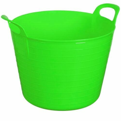 26L 42L 75L Flexi Tub Garden Bucket Plastic Flexible Trug Storage Feed ...