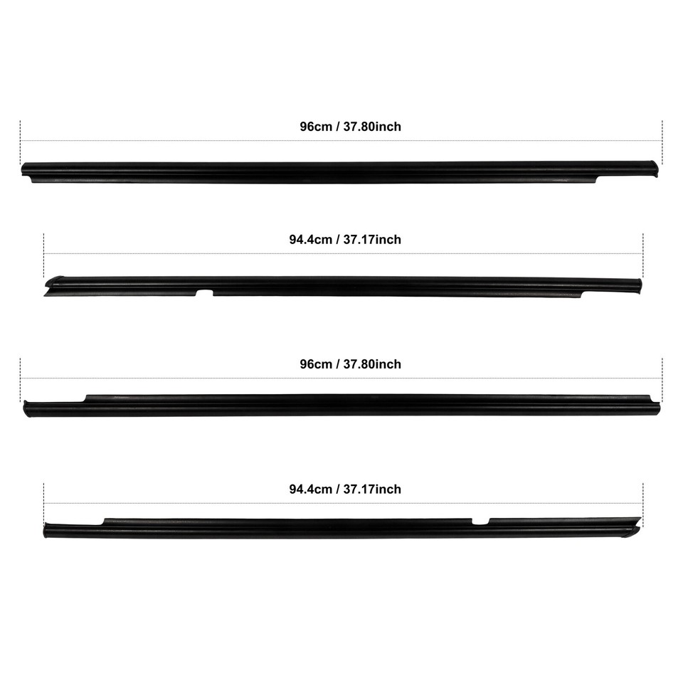 For 2008-2017 Mitsubishi Lancer Door Window Moulding Trim Seal Belt ...