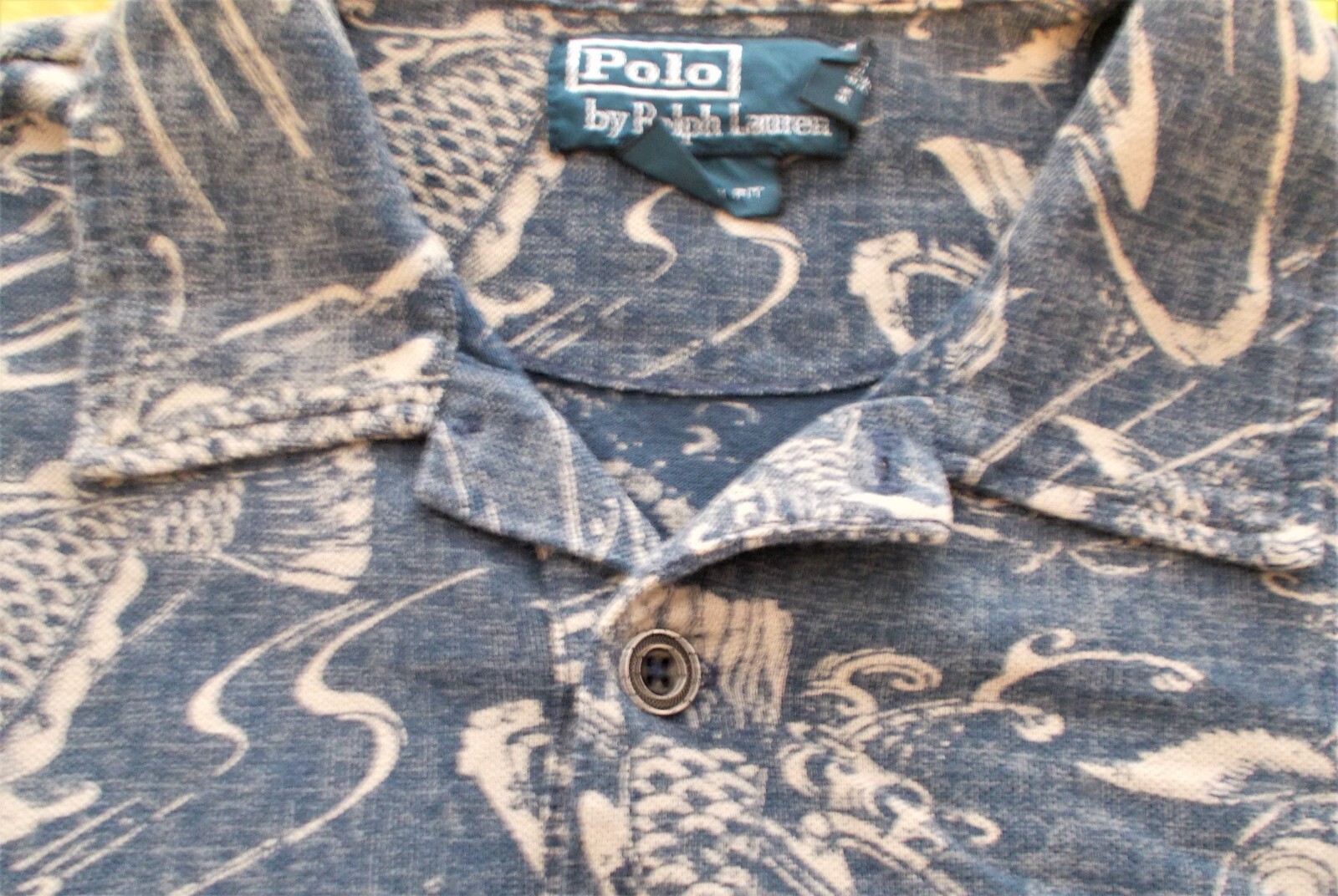 Polo Ralph Lauren Sukajan Koi Fish Blue Cotton Men's … - Gem