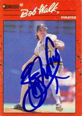 Bob Walk autographed Baseball Card (Pittsburgh Pirates) 1990 Donruss ...