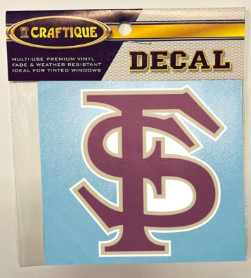 Florida State University SEMINOLES FS LOGO Vinyl Decal FSU Car Window ...