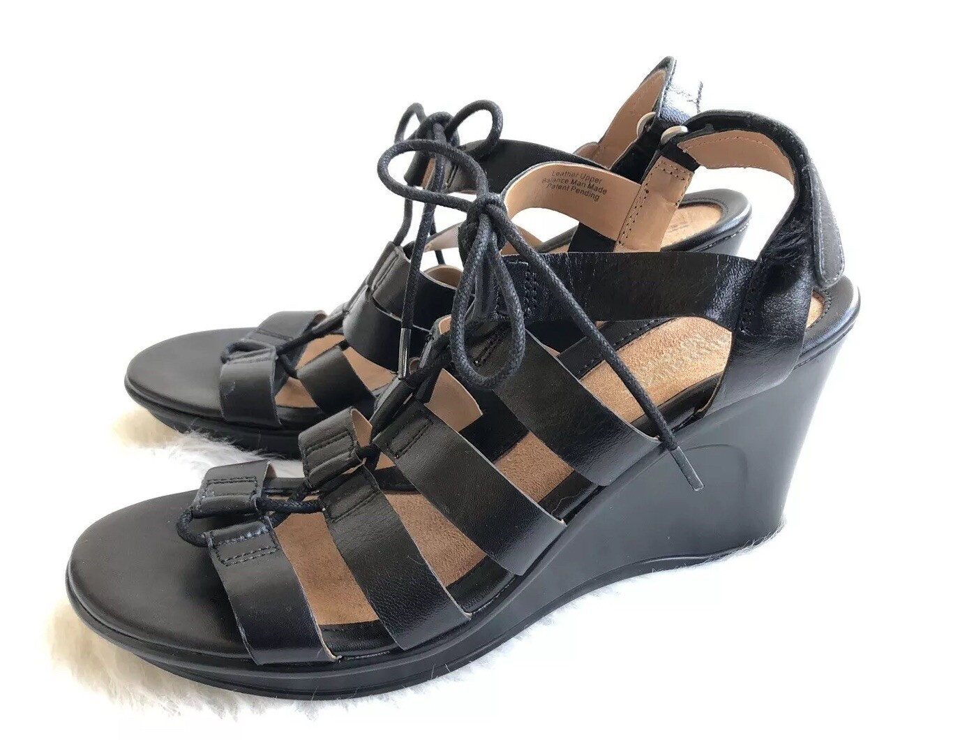 Women's Naturalizer 'Onward' Black Leather Lace-Up We… - Gem