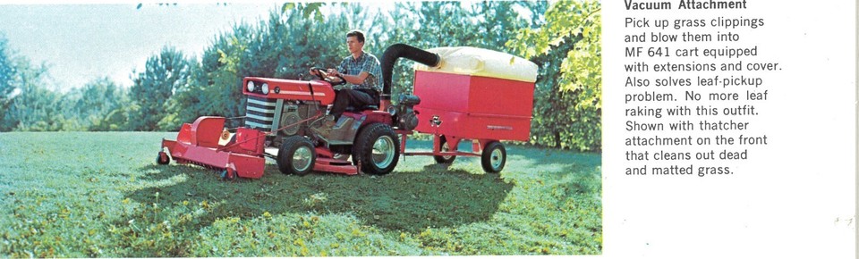 Color Brochure Massey Ferguson MF 7 10 & 12 MF7 MF10 MF12 Lawn & Garden ...