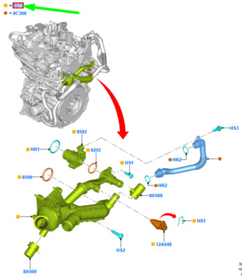 FORD PUMA Thermostat 2339695 L1BG-8575-AA NEW GENUINE | eBay UK