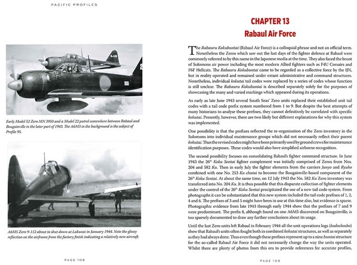 Pacific Profiles - Volume Five: Japanese Navy Zero Fighters (Land Based ...