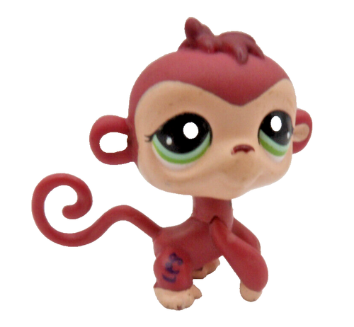 Littlest Pet Shop Rusty Red Purse Monkey #1361 Head Loose Hasbro | eBay