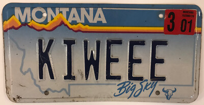 Vanity KIWEE KIWI license plate New Zeland Zealander Bird Fruit ...
