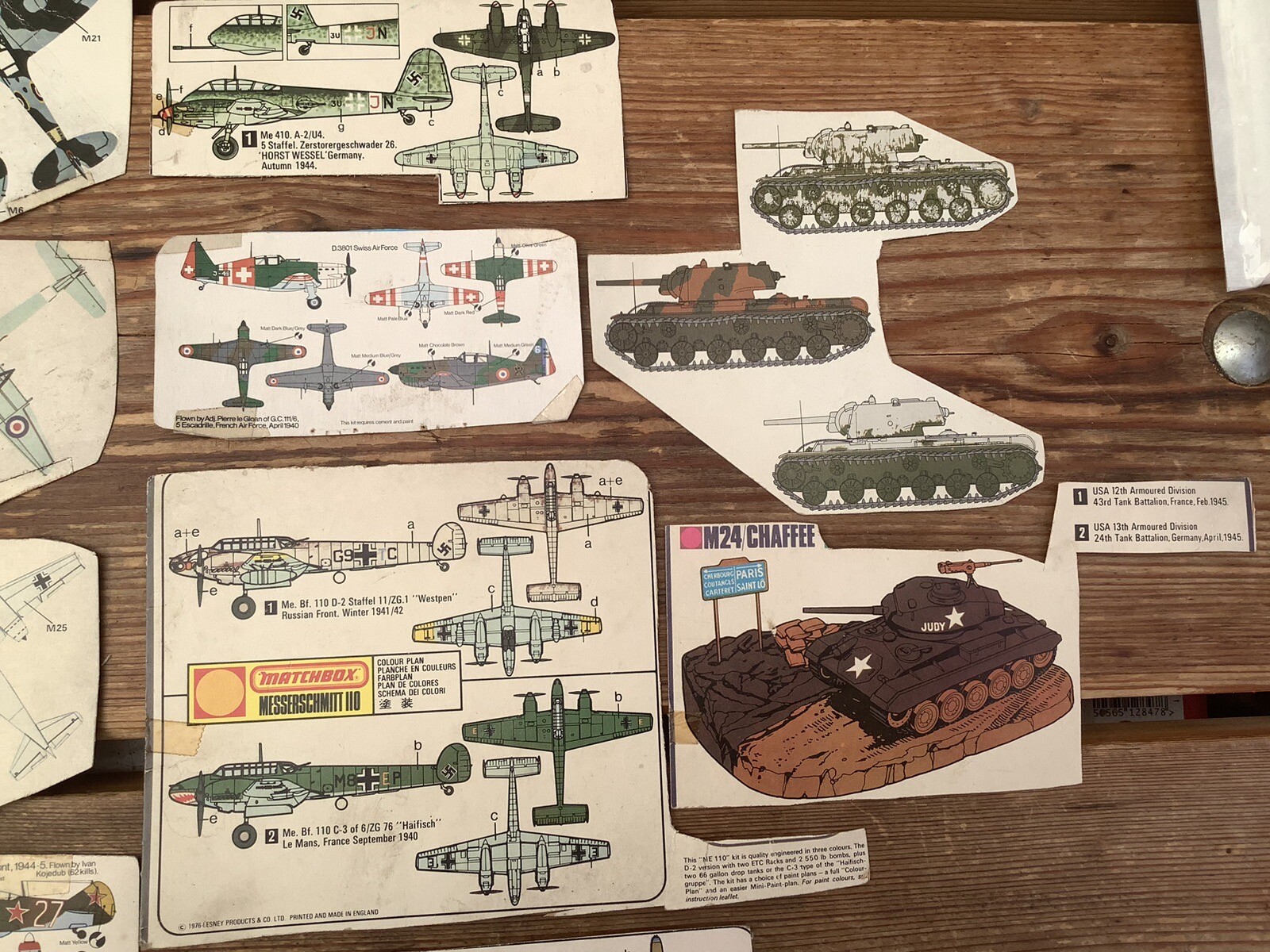 AIRFIX MATCHBOX MODEL MILITARY AIRCRAFT DECALS INSTRUCTIONS PAINT BOXES ...