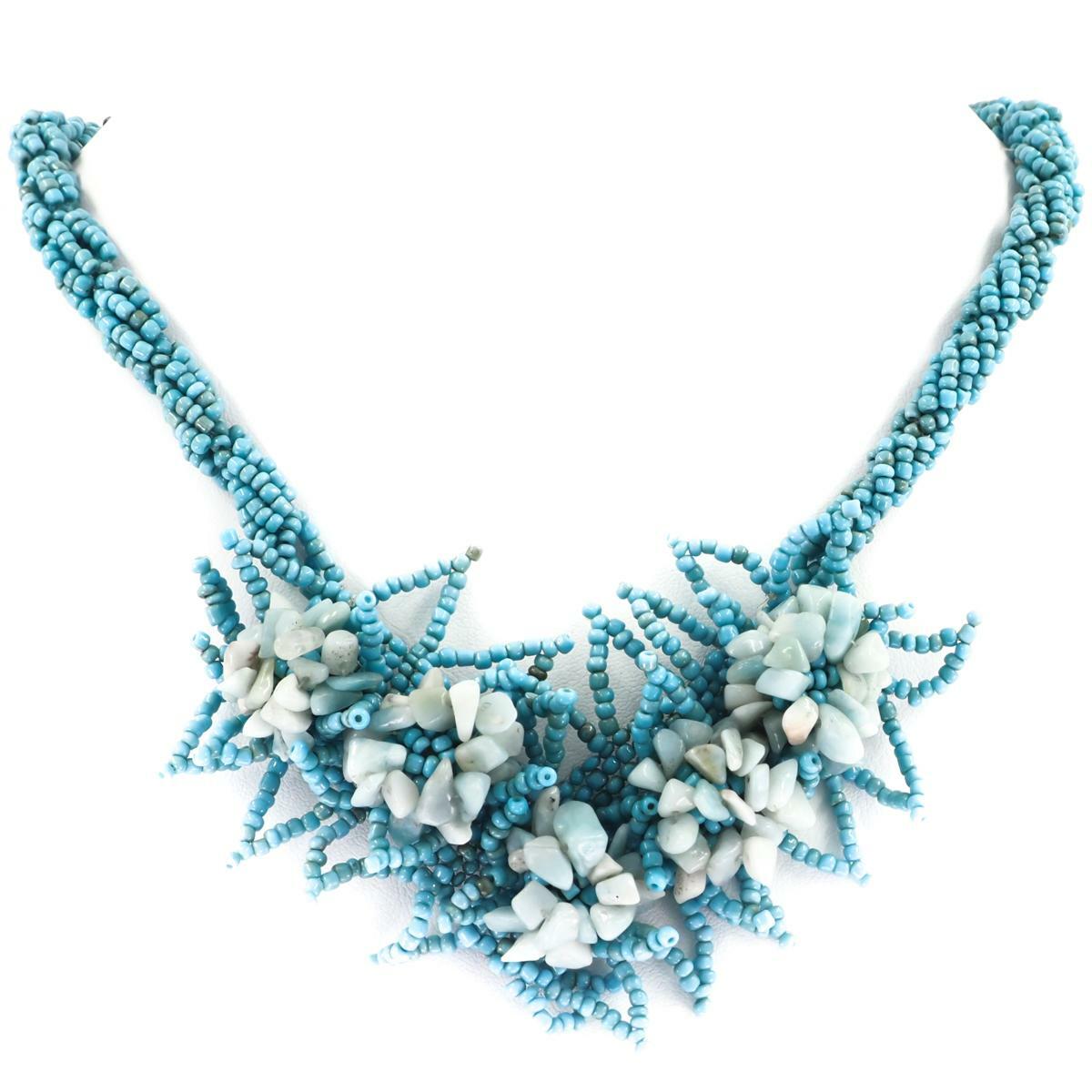 Opulent Aventurine Hand Beaded Pendant Beads Necklace, 3 15/16" | eBay