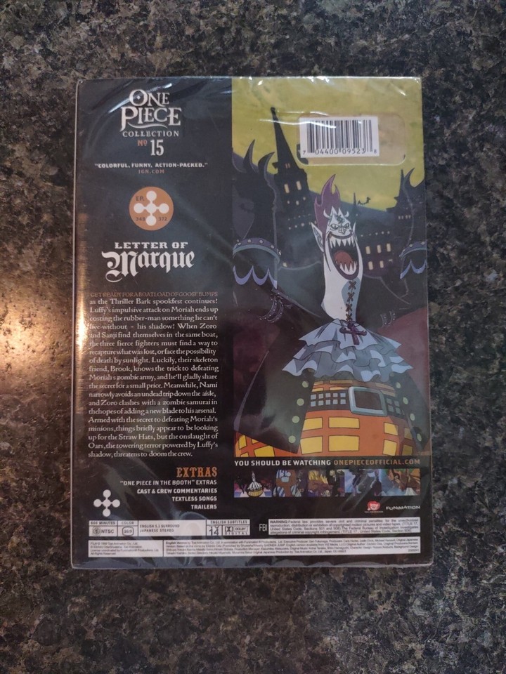 One Piece - Collection 15 (DVD) New Sealed Shonen Jump Funimation Anime ...