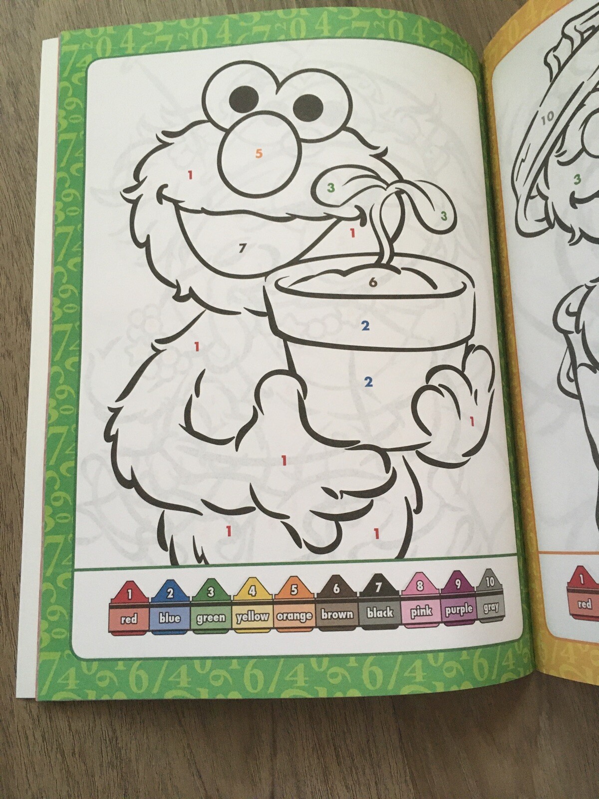 Sesame Street Elmo Color by Number Colouring Book NEW | eBay