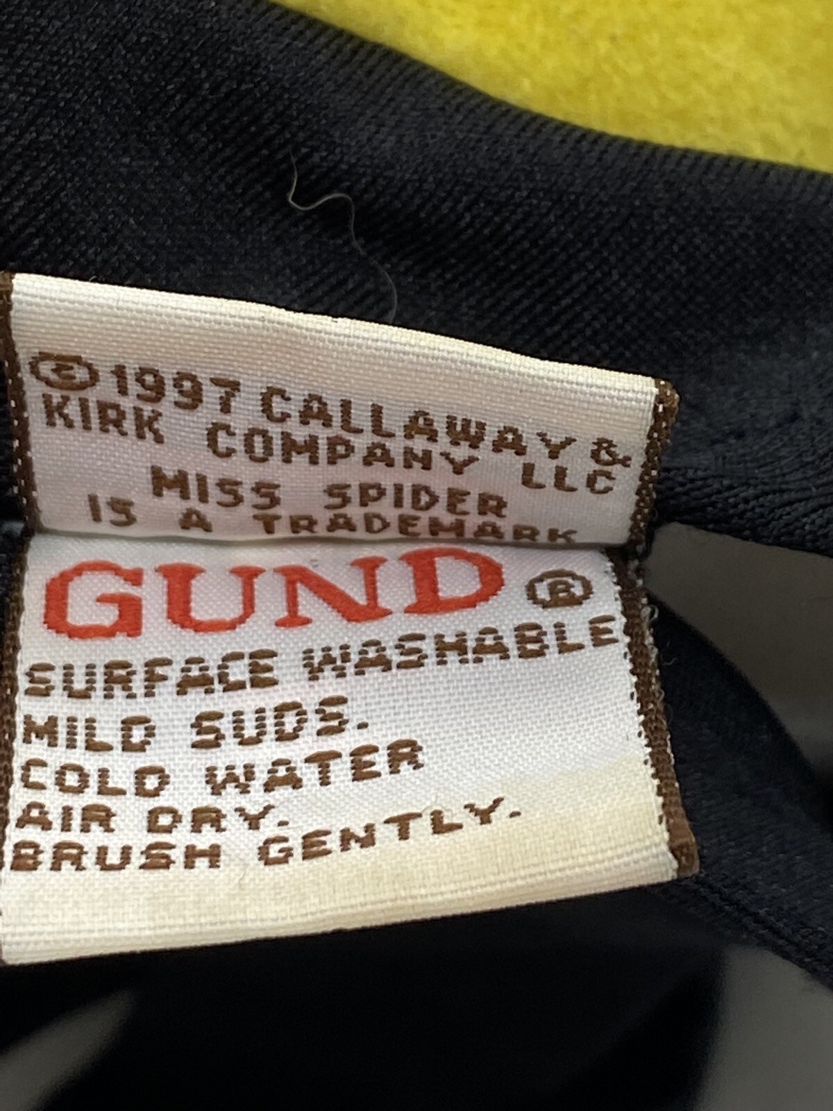 Gund MISS SPIDER 1997 Vintage Hand Puppet Plush Toy Doll Callaway ...