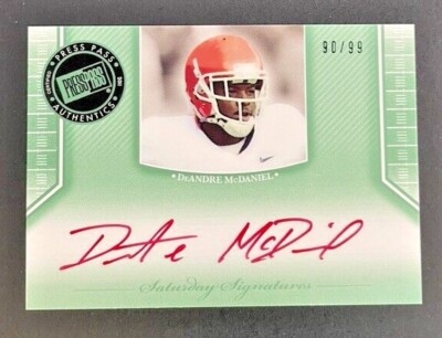 2011 Press Pass - DeAndre McDaniel #SS-DM Clemson Tigers - AUTO Emerald ...