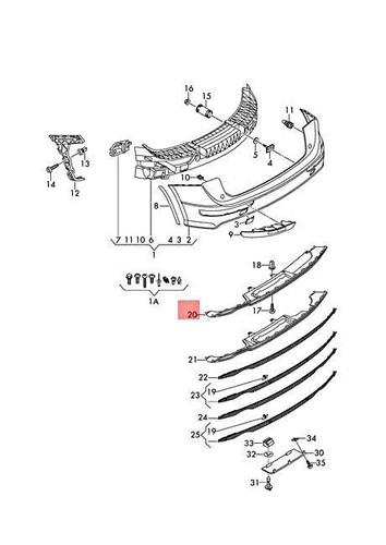 Genuine AUDI Q5 8RB Spoiler Platinum Grey 8R0807833H1RR | eBay