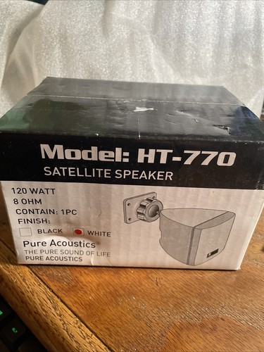 New Pure Acoustics Satellite Speaker Model HT-770 (120 W 8 Ohms) White ...