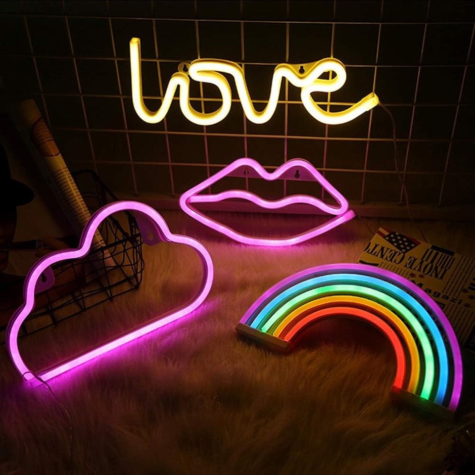 Cute Neon Signs, LED Neon Light for Party Supplies, Girls Room ...