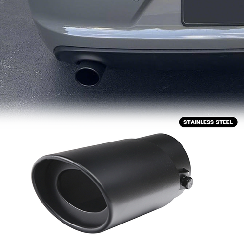 Car Rear Exhaust Pipe Tip Tail Muffler Stainless Steel Round ...