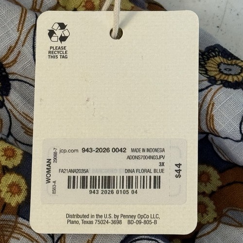 ANA NEW APPROACH Womans Plus Floral Bloomcore Sz 3X Boho Chic ...