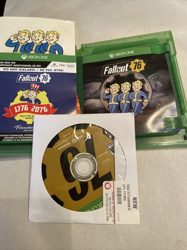 Fallout 76 Tricentennial Edition (Microsoft Xbox One, 2018) 1776 2076 ...