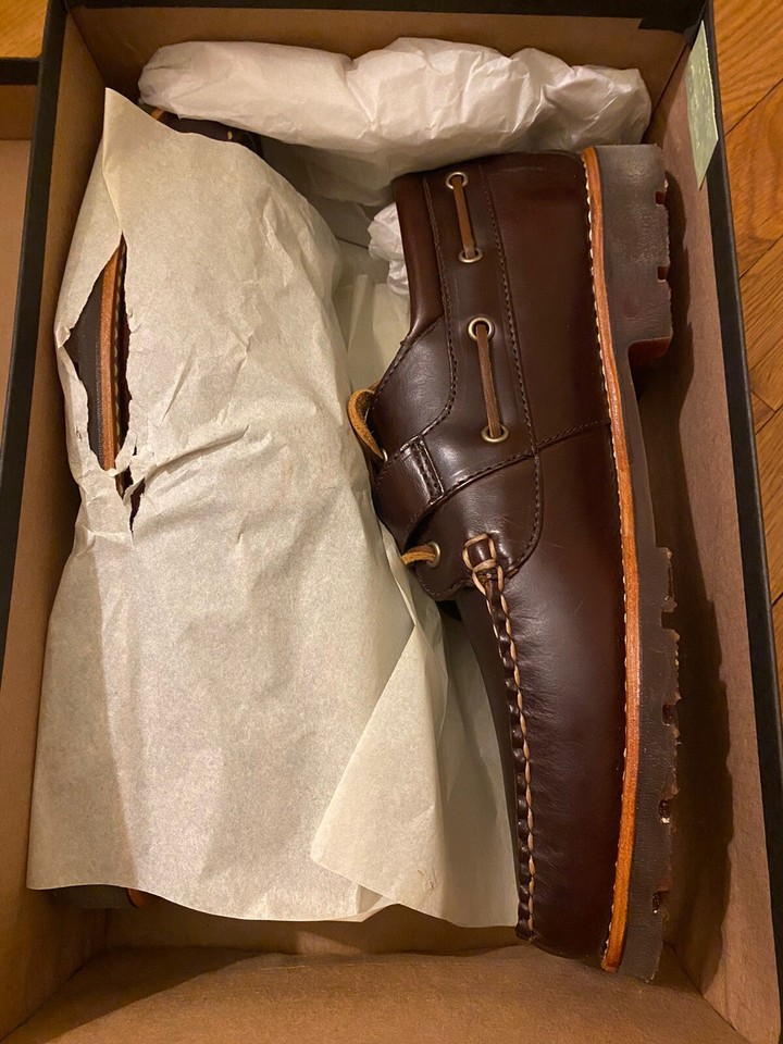 BRAND NEW! J. Crew Brown Leather Loafer Lug Sole Strap Sz 12 Polo ...