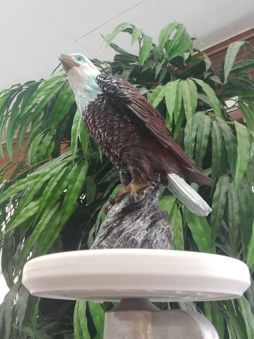 Flagpole Large Eagle Display Topper Finial Ball Hand Painted USA ...