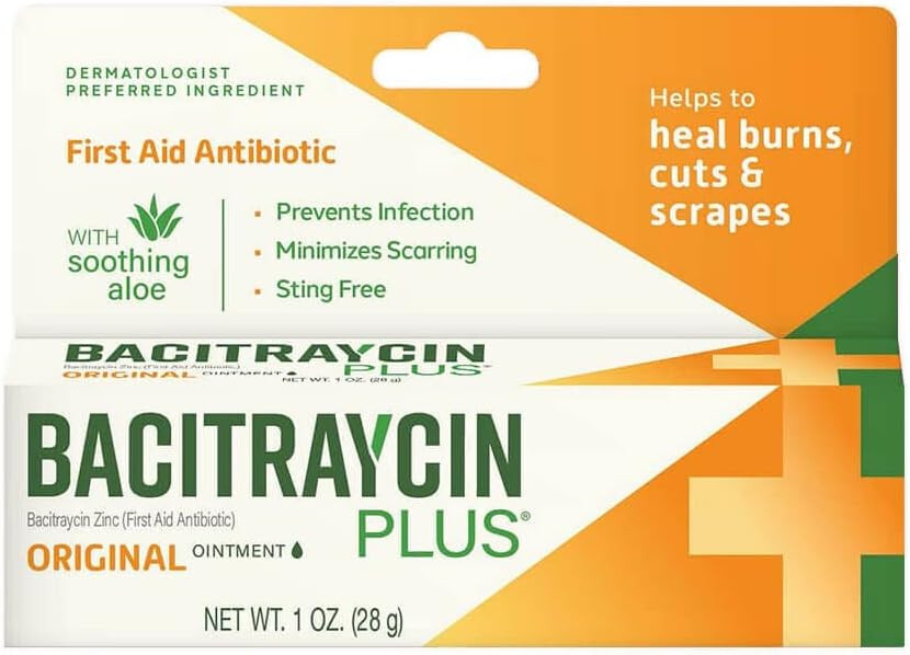 (2PK) Bacitraycin Plus Original Ointment with Soothing Aloe, 1 Oz 814428000036VL | eBay