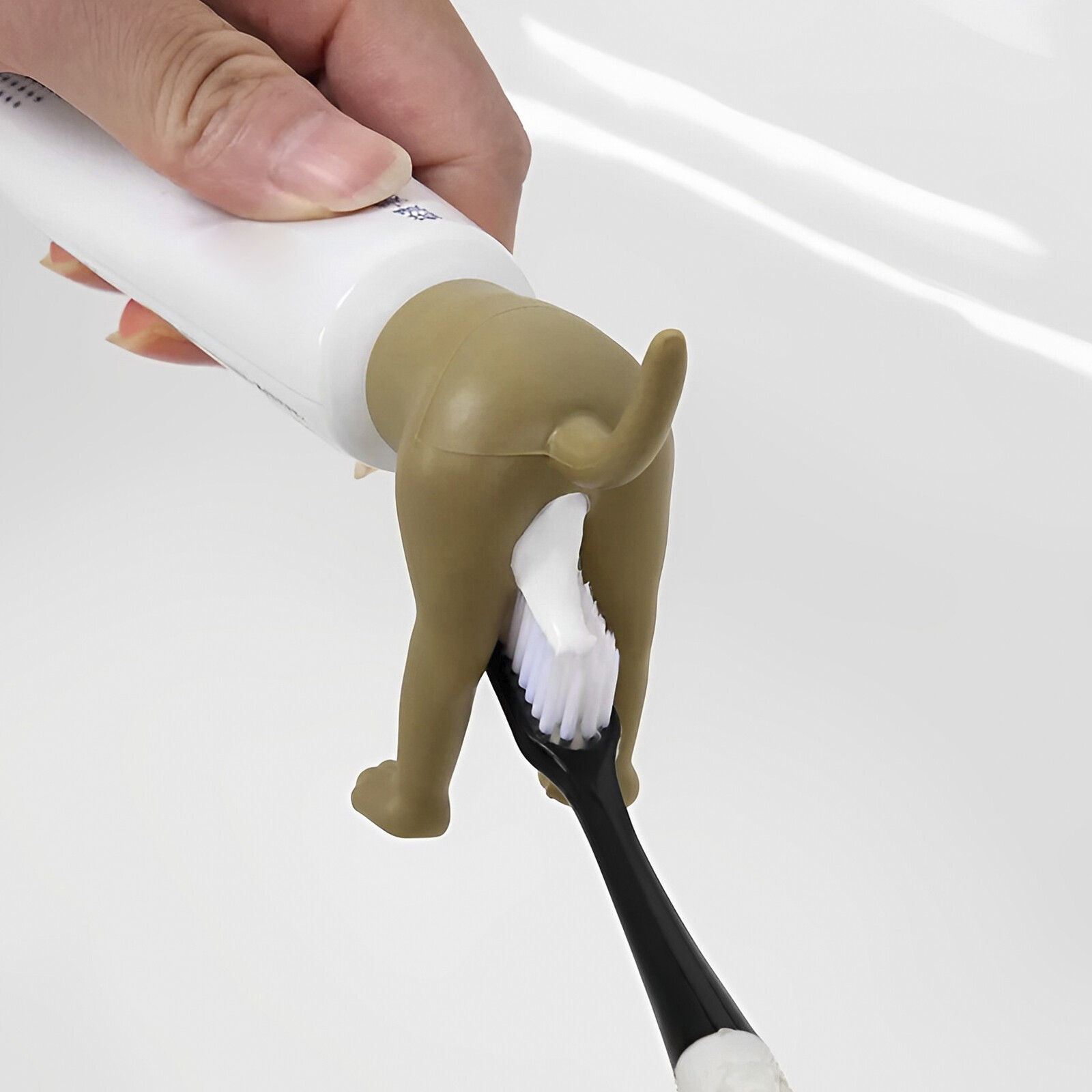 3Pcs Pooping Dog Butt Toothpaste Topper Funny Creative Toothpaste🚩 | eBay