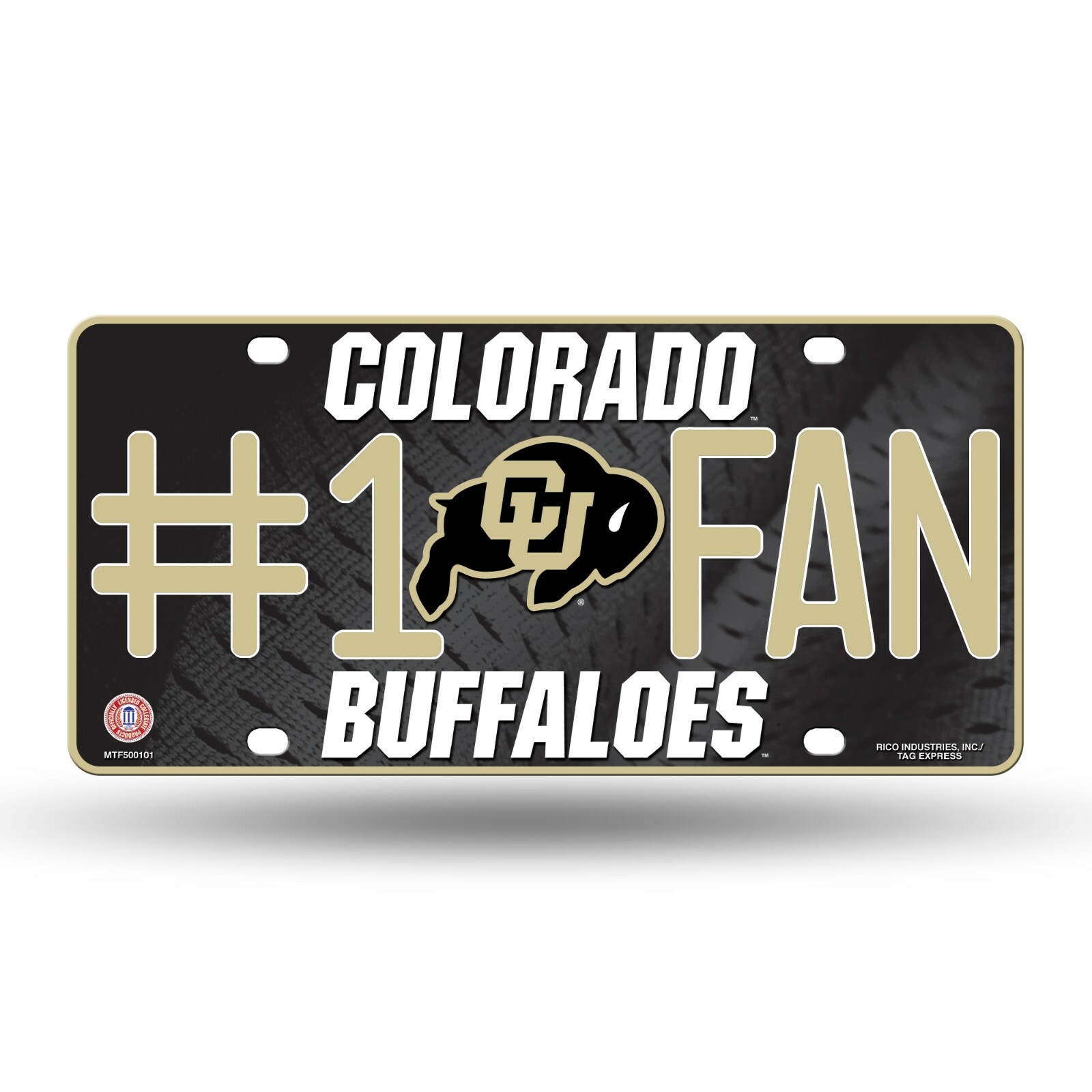 Colorado Buffaloes #1 Fan Metal License Plate. #935/113 | eBay