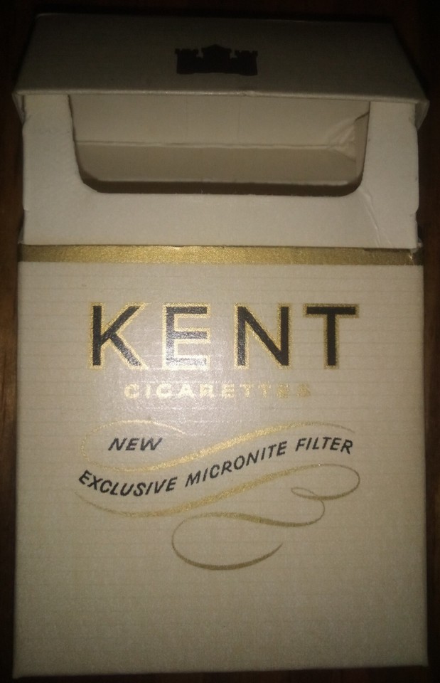 Vintage Kent Cigarettes Micronite Filter Empty Flip Top Box Tax Stamp ...