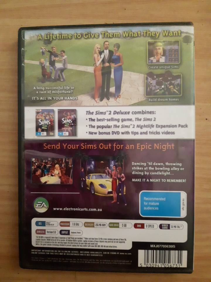 The Sims 2 Deluxe Cd Rom | eBay