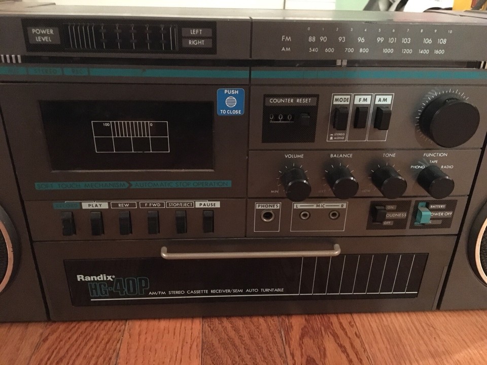 Randix HG-40P Boombox Record Player Radio Old Extremely Rare Antique | eBay