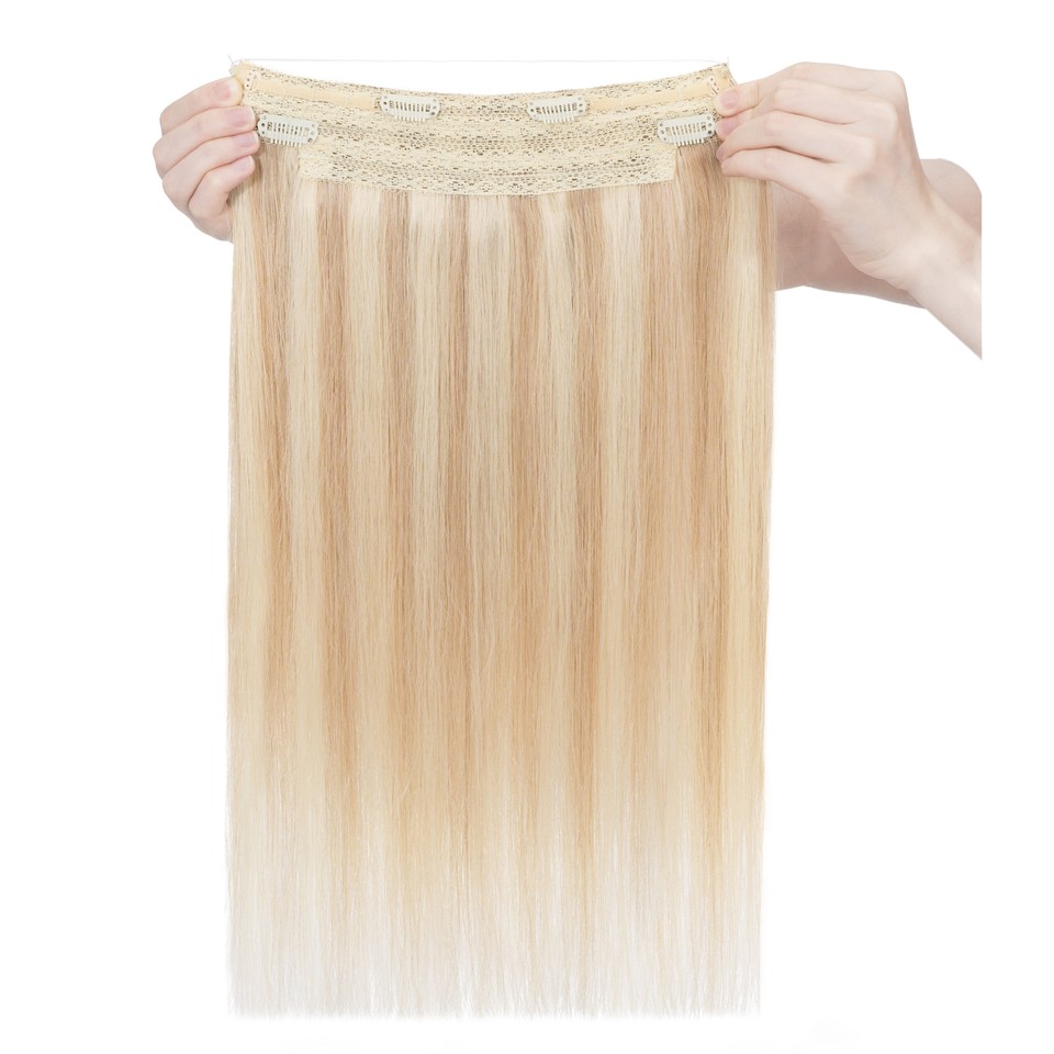 Real Invisible Wire In Human Hair Extension Secret Hidden Extensions ...